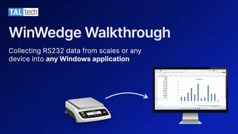 WinWedge Serial RS232/USB Scale/Device Data Collection Software